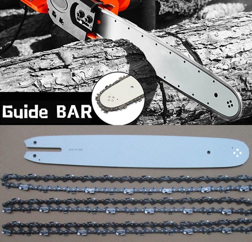 16'' Guide Bar And 3 x Chains Combo for STIHL 009 012 021 E180 MS180 ...