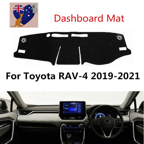 RHD BLACK DASHBOARD MAT ANTI-SLIP Pad Darkmat Cover For Toyota RAV-4 ...