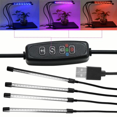4 Heads LED Grow Light Plant Growing Lamp Light for Indoor Plants Full ...