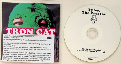 TYLER, THE CREATOR- She / Tron Cat VERY RARE 2 track PROMO CD (2011 ...