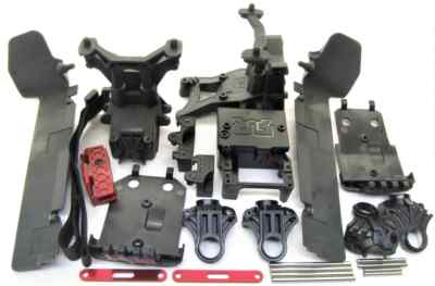 ARRMA BIG ROCK 3S BLX SIDE GUARDS TOWERS MOUNTS BULKHEAD SUSPENSION ...