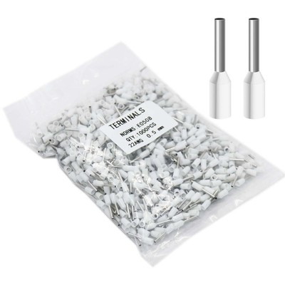 1000pcs White Terminal Connector PVC Connecting terminal | eBay