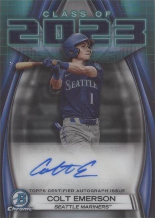 2023 Bowman Draft - Class of 2023 Autographs Colt Emerson #23A-CE (AU ...