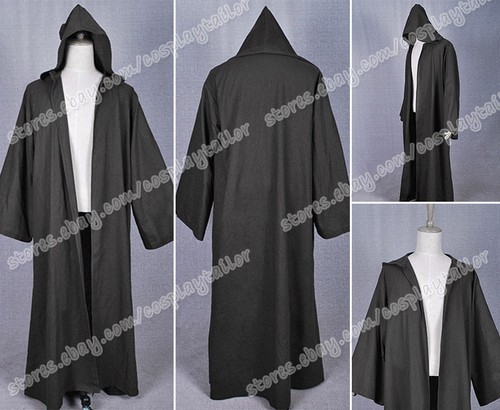 Star Wars Cosplay Anakin Skywalker Costume Black Robe Cape Halloween ...