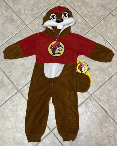 Buc-ee's Beaver Mascot Buc Union Body Suit Costume Pajamas Infant 3T ...