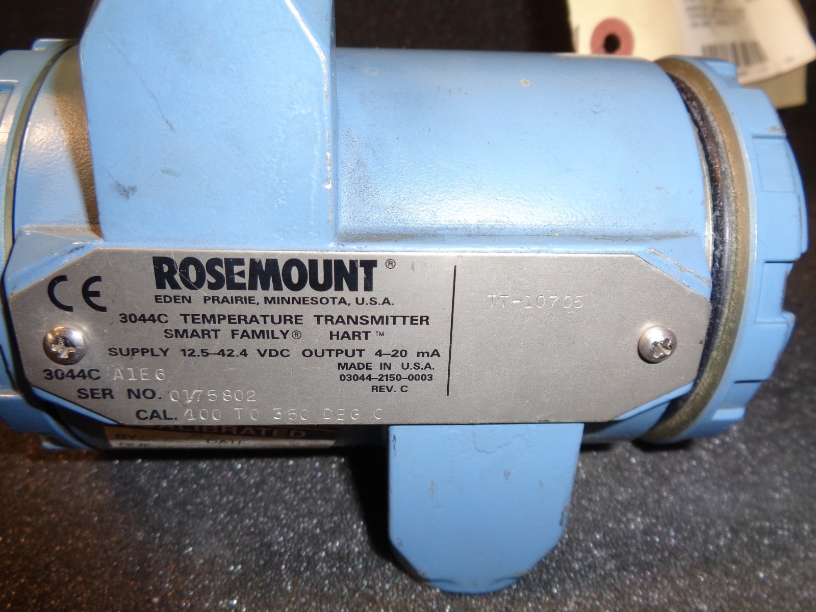 Rosemount 3044C-A1E6 4-20MA Temperature Transmitter 100-350F | eBay