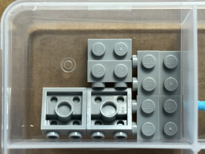 LEGO Parts - Light Bluish Gray Plate 2 x 2 x 2/3 2 Studs Side - No ...