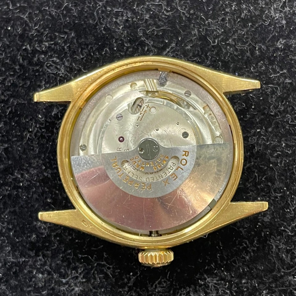 Vintage Rolex 6285 Oyster Perpetual 34 Diamond 18K Yellow Gold Hand ...