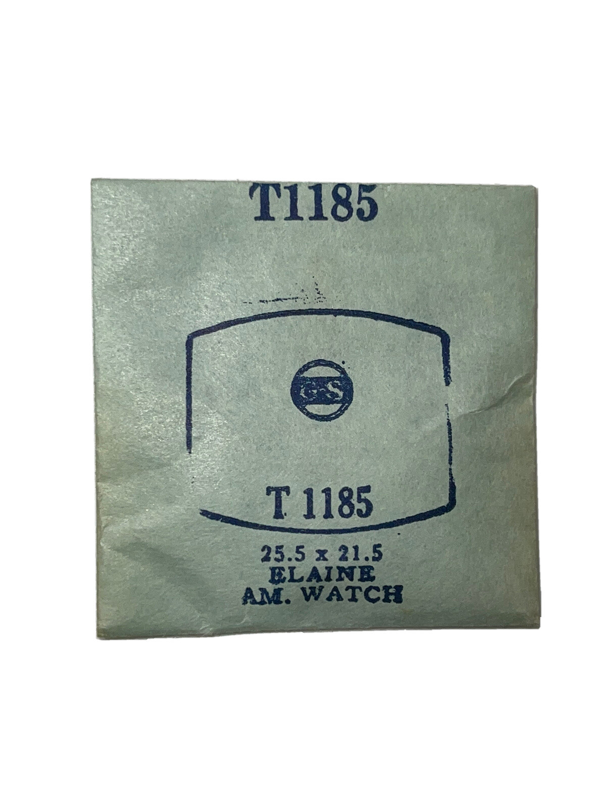 Vintage G-S Acrylic Watch Crystal Elaine AM. Watch 25.5mm x 21.5mm ...