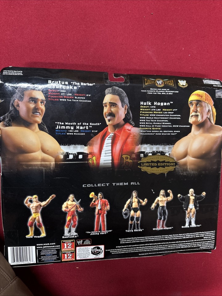 WWE Classic Superstars HULK HOGAN, BRUTUS BEEFCAKE, JIMMY HART 3-Pack ...