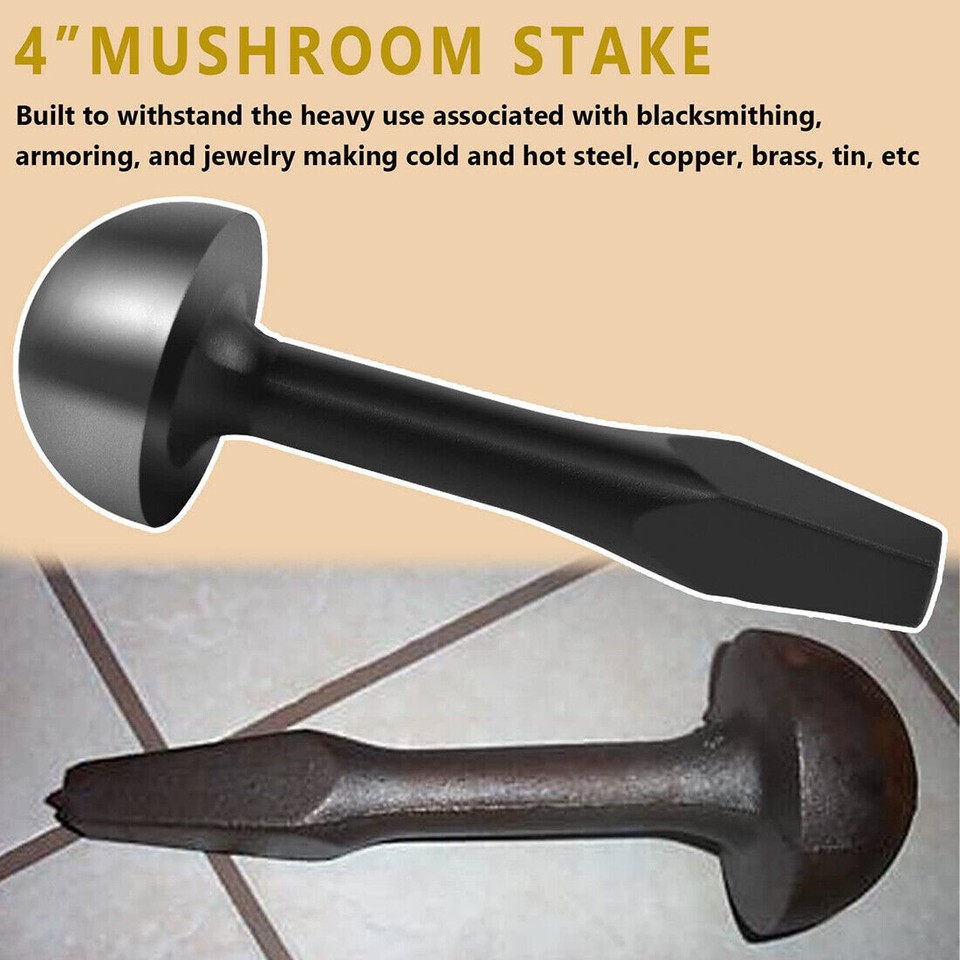 Blacksmith Tinsmith 4in Mushroom Stake for use in Pexto Taper, Large ...