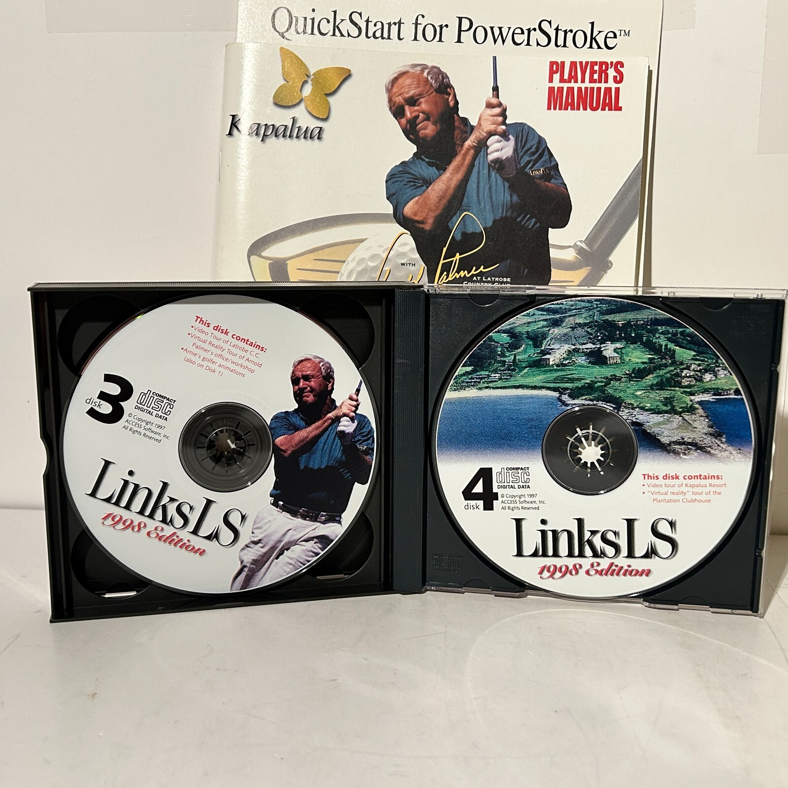 Links LS 1998 Edition Golf CD-ROM PC Game with Box & Manuals *BUY 2 GET ...