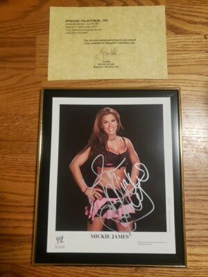 MICKIE JAMES SIGNED 8X10 PHOTO Autographed COA Ringside Collectibles WWE DIVA | eBay