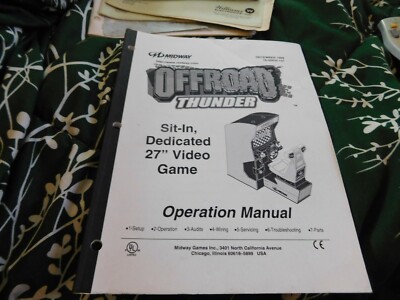Midway off road thunder arcade manuals | eBay