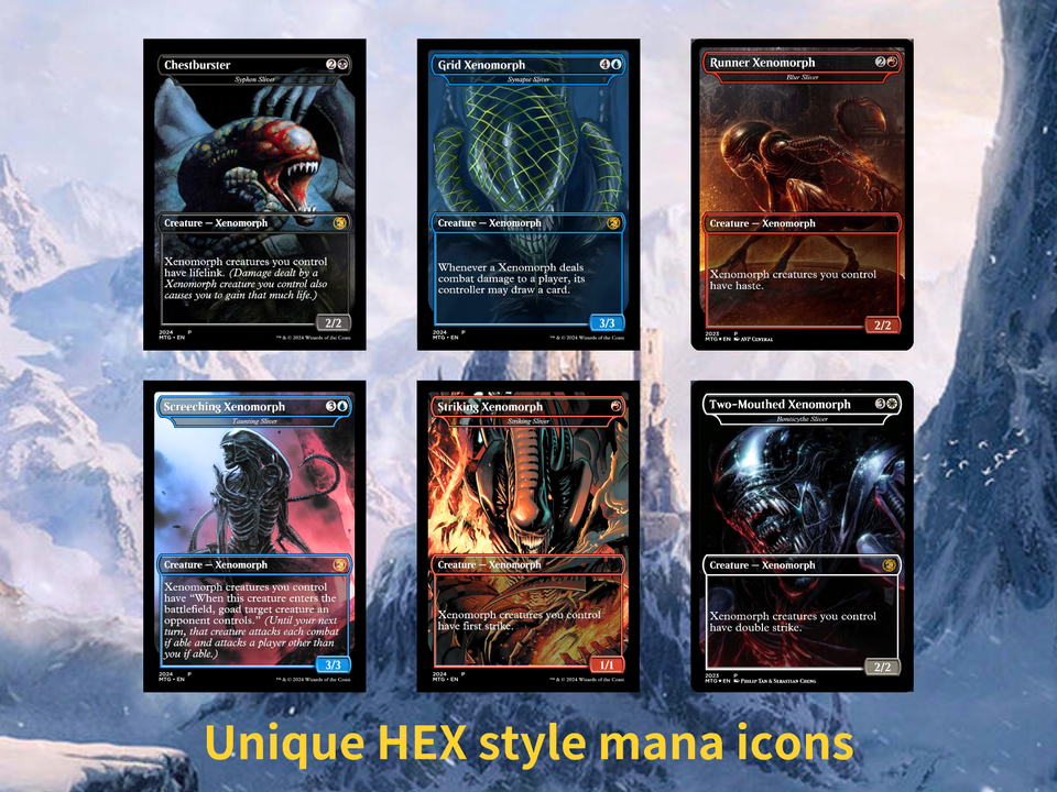 Alien Commander EDH Deck • 100 Custom MTG-Style Cards • High Quality ...