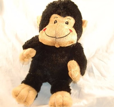 Gorilla Ape Heart DanDee Black Brown 10" Plush Stuffed Lovey Animal ...