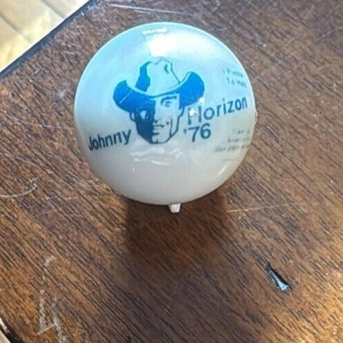 Johnny Horizon '76 Bureau of Land Mgmt. Glass marble 1" size and stand ...