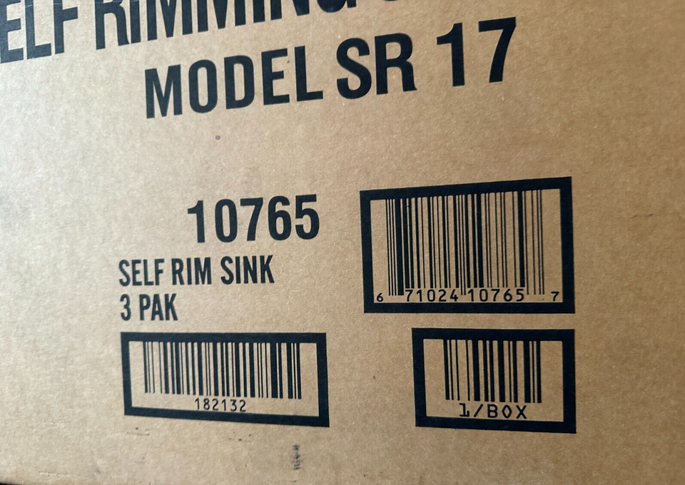 Florestone SR17 20" x 17" x 10.75" Self-Rimming Plastic White Utility ...