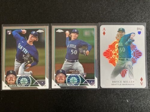 2023 Topps Chrome Update Series Bryce Miller Rookie Card Lot - RC ...