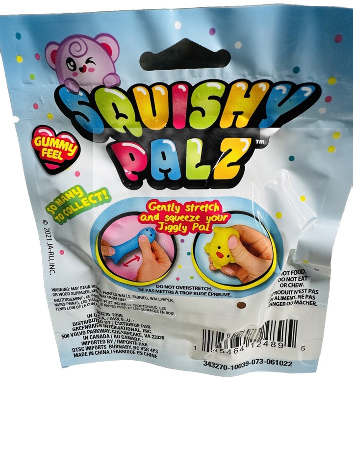 SQUISHY PALZ GUMMY FEEL SQUISHY SENSORY TOY Yellow Chick 4+ Stress ...