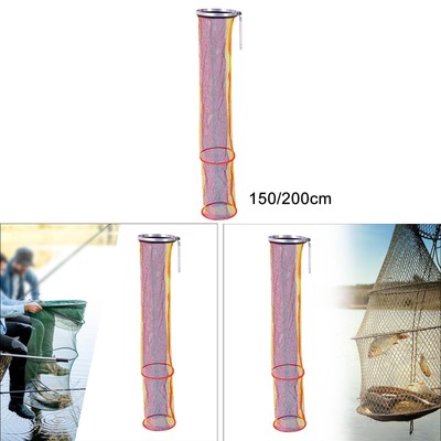 Fishing Keep Net Storage Creel Net Folded Net Bag for Outdoor Minnows ...