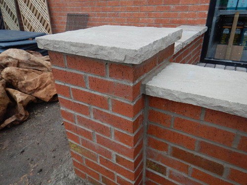 60cm and 90cm long stone wall topper, coping stone, 50mm deep with ...