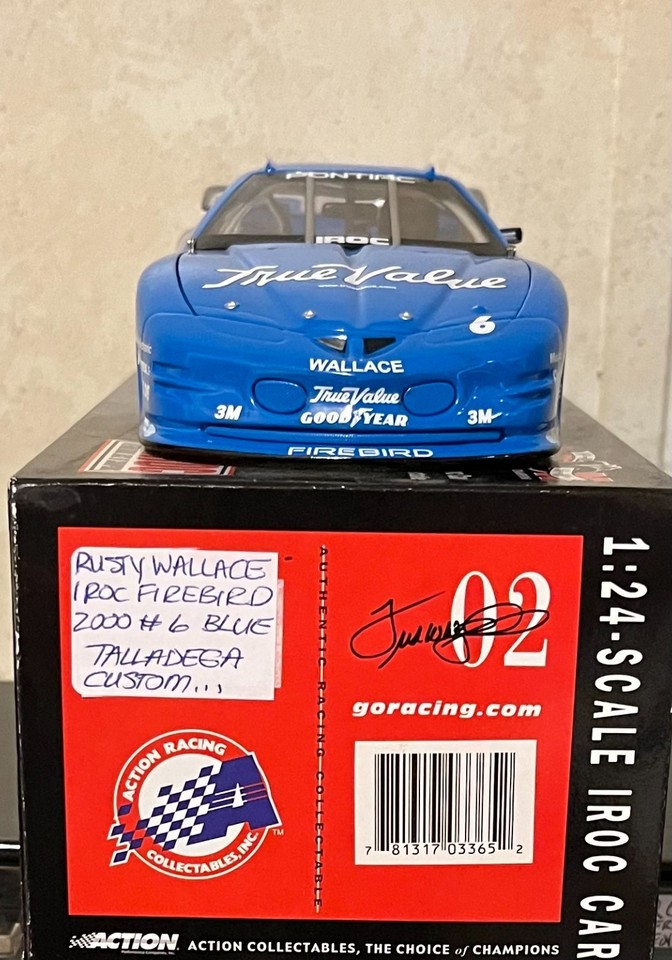 rare, RUSTY WALLACE 2000 IROC FIREBIRD #6. BLUE TALLADEGA CUSTOM | eBay