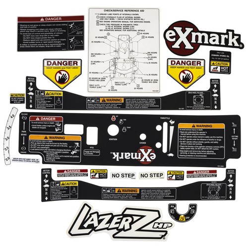 Exmark 1-654520 Decal Kit Lazer Z HP 103-0372 for sale online | eBay
