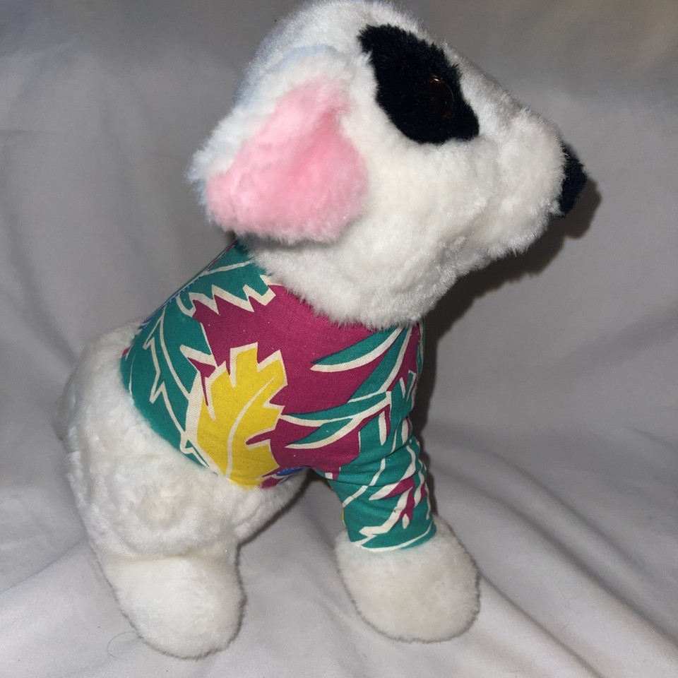 Vintage 1980's Spuds Mackenzie Dog Bud Light Plush Stuffed Hawaiian ...
