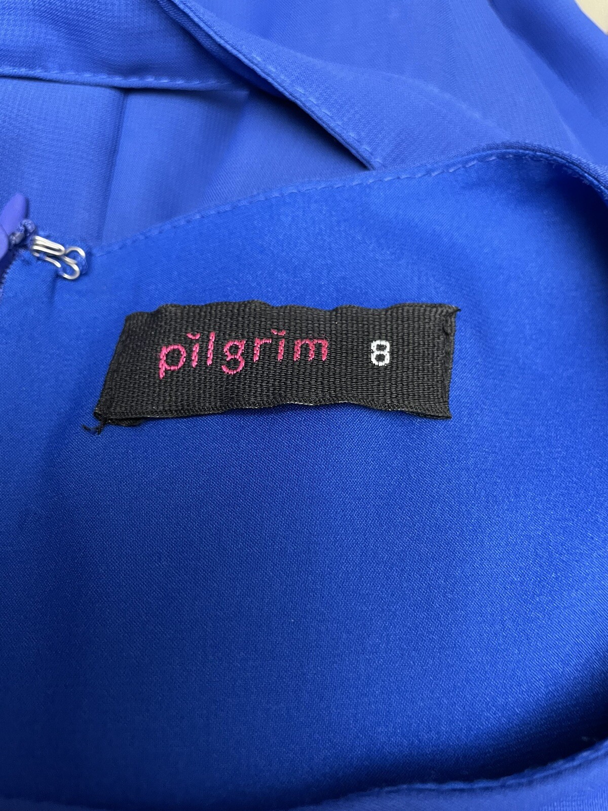 Pilgrim Blue dress Short Front Long Back with belt la… - Gem