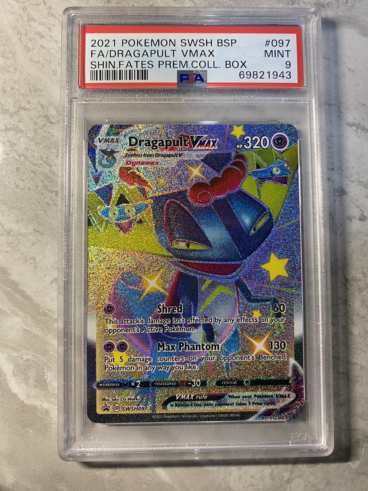 Pokemon TCG - Dragapult VMAX - SWSH097 - Shiny Promo - PSA 9 MINT ...
