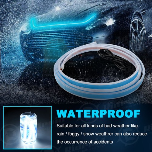 1.5m Waterproof Flexible Car Engine Hood DRL RGB LED Daytime Running ...