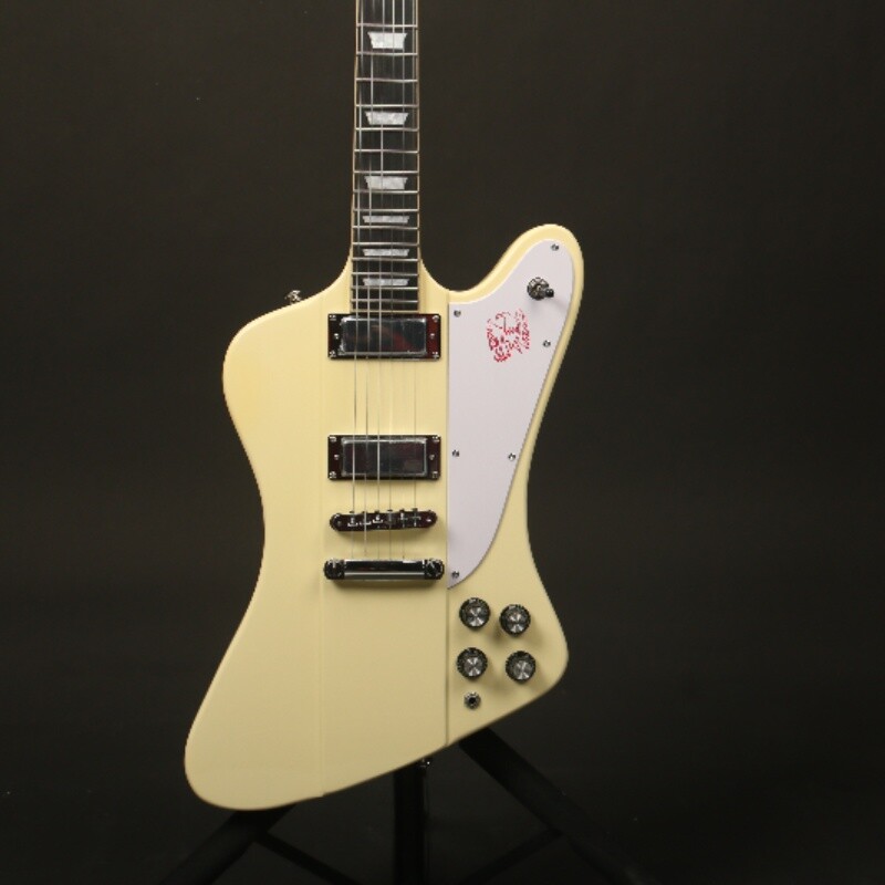 Custom Firebird Electric Guitar Cream White HH Pickups Ban Tuners ABR ...