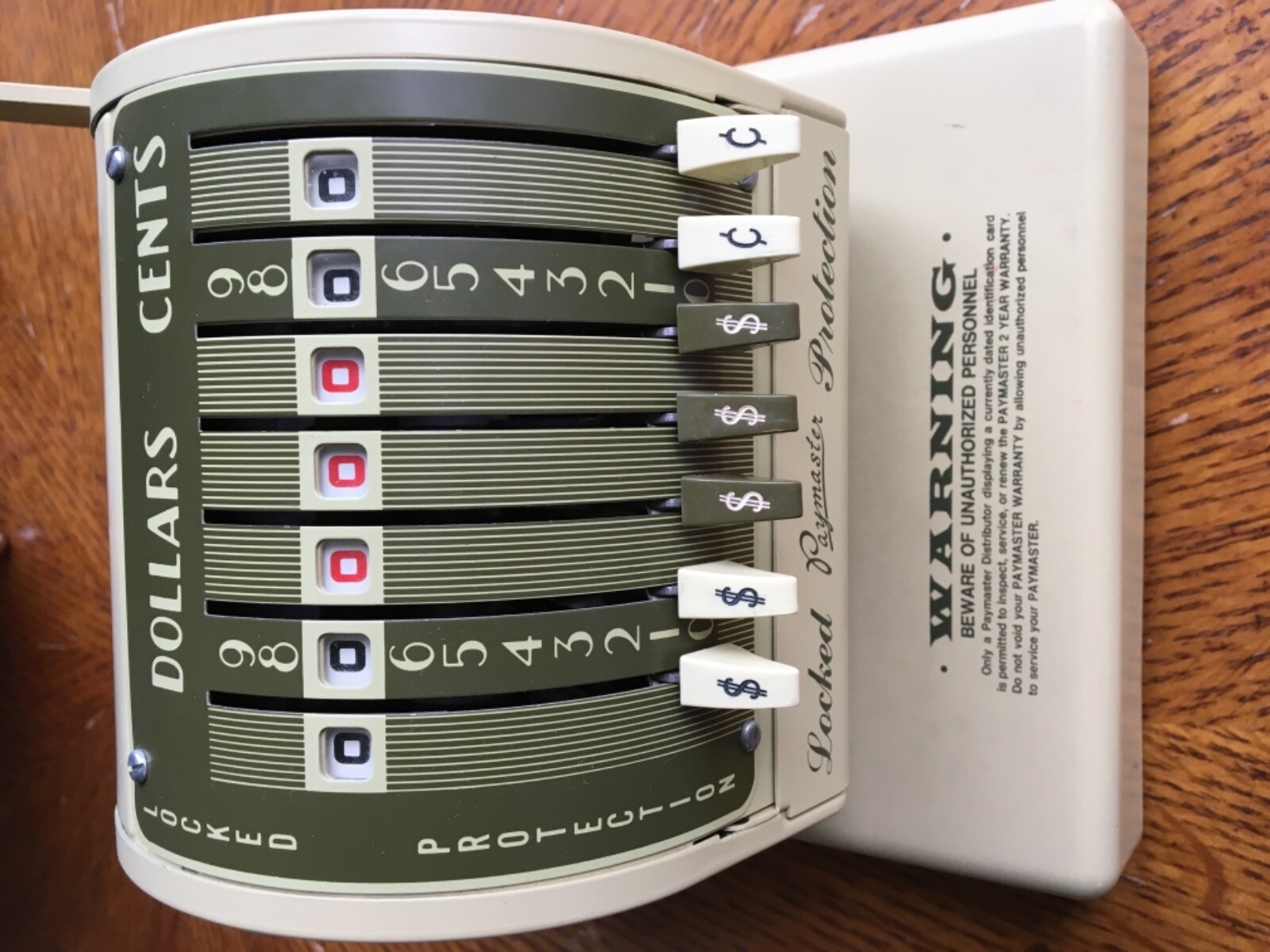 Paymaster series X-900 w/ key and cover - great shape | eBay