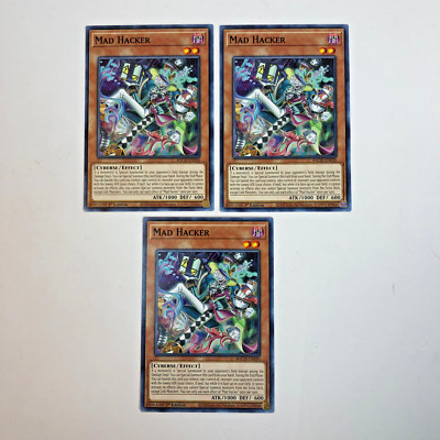 (3) YuGiOh! MAD HACKER: BACH-EN030 COMMON 1st Edition NM | eBay