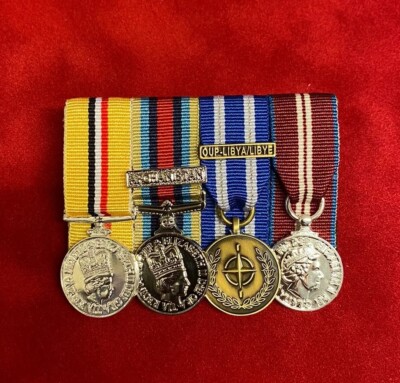 Op Telic Iraq-OSM Afghanistan-Libya-Diamond Jubilee Medals Court ...