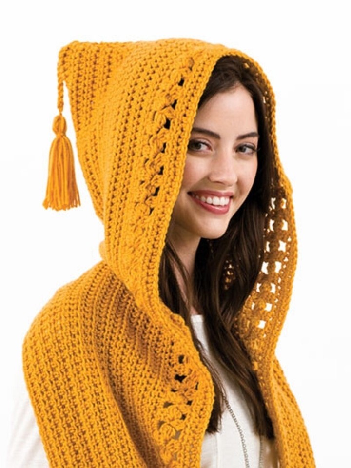 Crochet Pattern Book HOODED POCKET SCARVES ~ 6 Stylish Designs for All ...