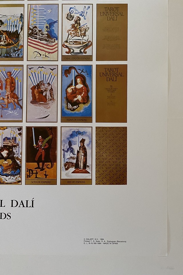 Rare Salvador Dali -Tarot Universal Dali 78 Tarot Cards - Print | eBay