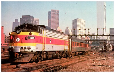 Railroad Train #1150 Massachusetts Bay Transportation Authority MBTA FP ...