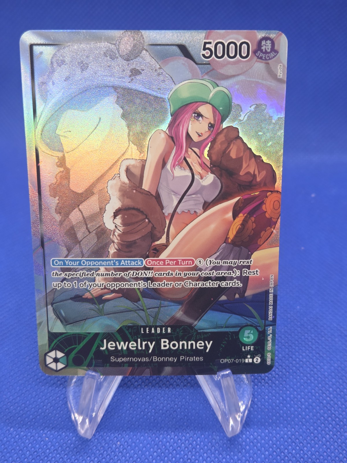 Jewelry Bonney 2024 500 Years in the Future #OP07-019 Leader (Alternate ...