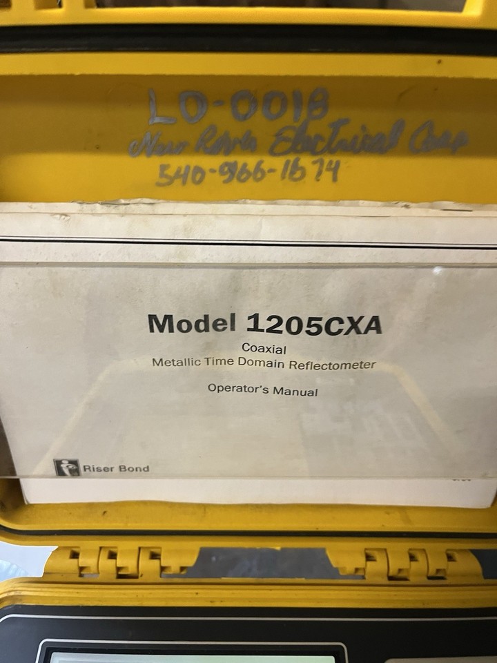 Riser Bond 1205CXA High Resolution Metallic TDR Time Domain ...