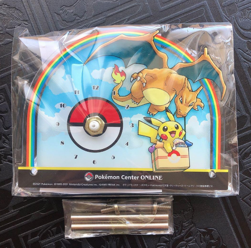 Pikachu & Charizard Acrylic Desk Clock pokémon Center Limited 1000 ...