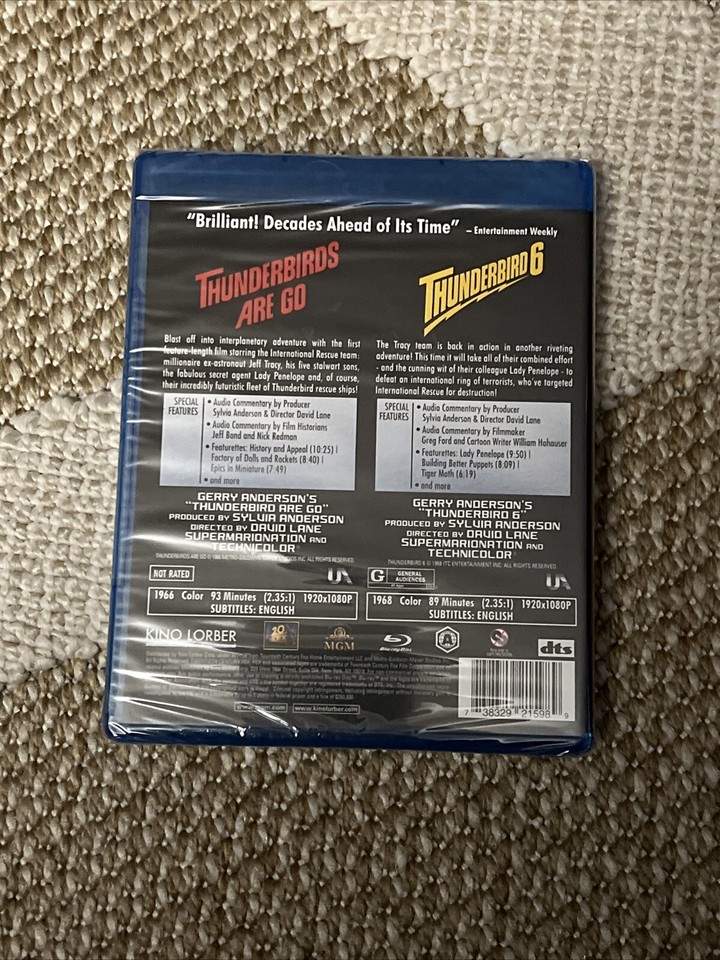 THUNDERBIRDS ARE GO & THUNDERBIRDS 6 (2-Disc Blu-Ray Set) KINO - BRAND ...