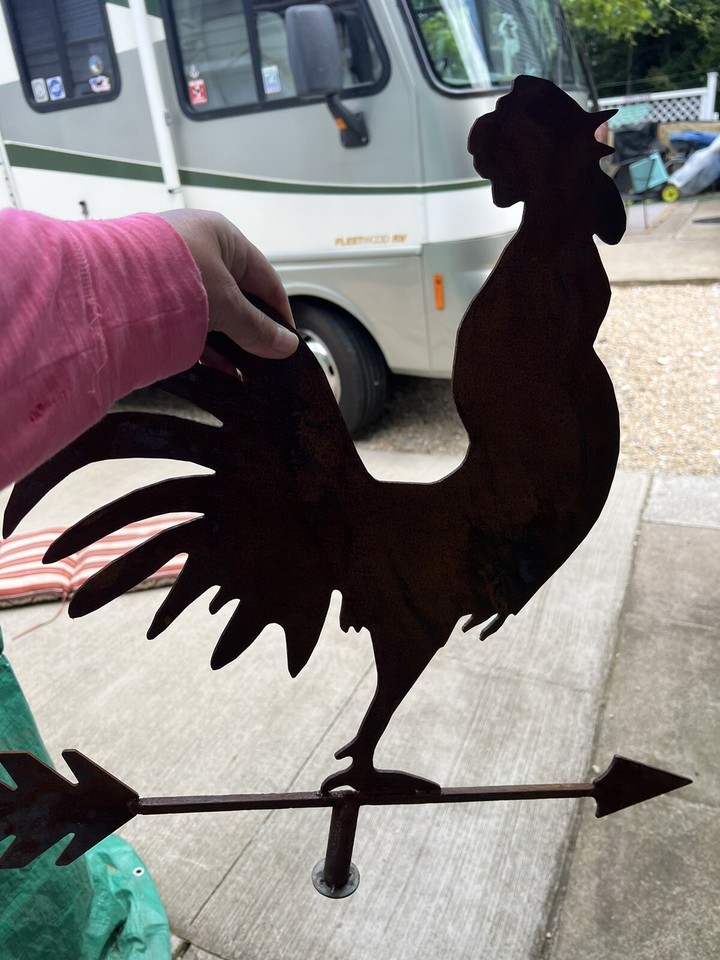ROOSTER Weathervane-Metal CHICKEN Weathervane | eBay