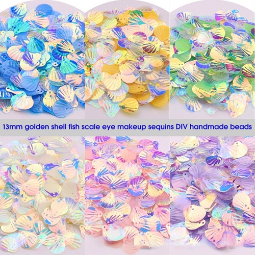 Spangles Craft Shiny Handmade Loose Paillette Glitter Sea Shell Flakes ...
