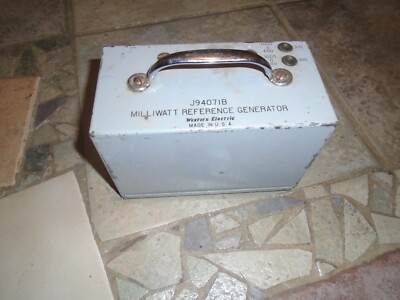 Vintage 1930s WESTERN ELECTRIC Milliwatt Reference Generator J94071B | eBay