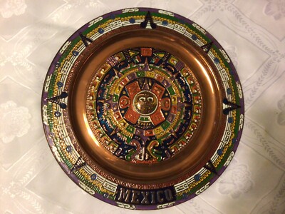 Aztec Calendar Metal Decor Tray | eBay