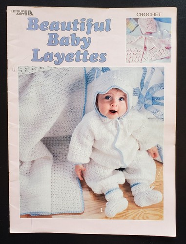 Baby Beautiful Layettes Clothes Crochet Patterns By Leisure Arts | eBay