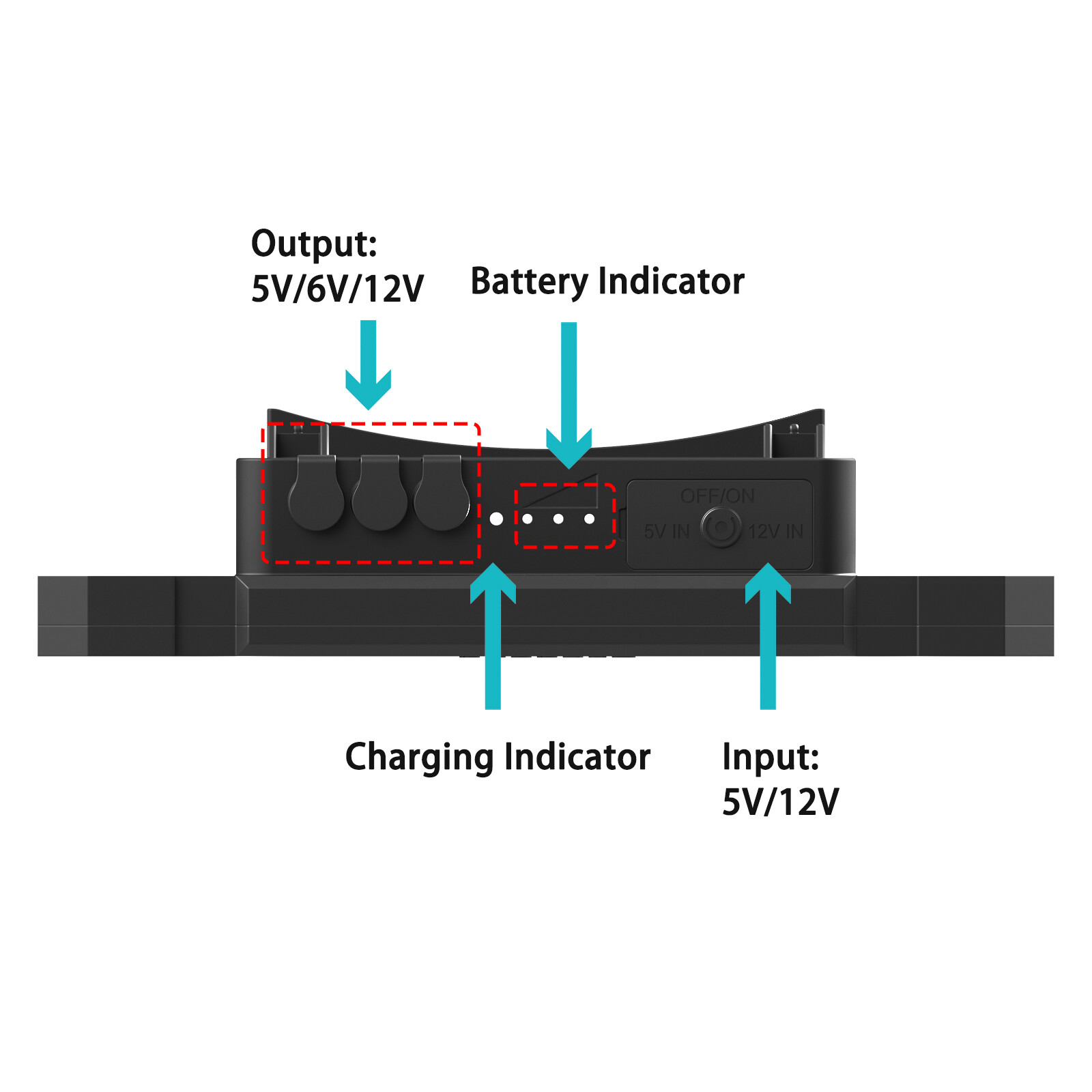 5W Trail Solar Panel 6V 12V 5200mAh Hunting for Game Camera IP65 ...