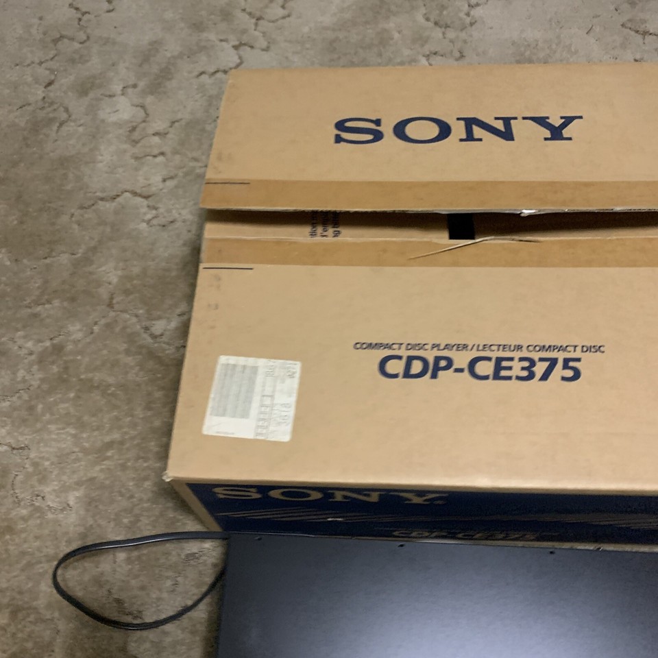 SONY CDP-CE375 5-Disc CD Changer Compact Disc Player w/Remote And Box ...